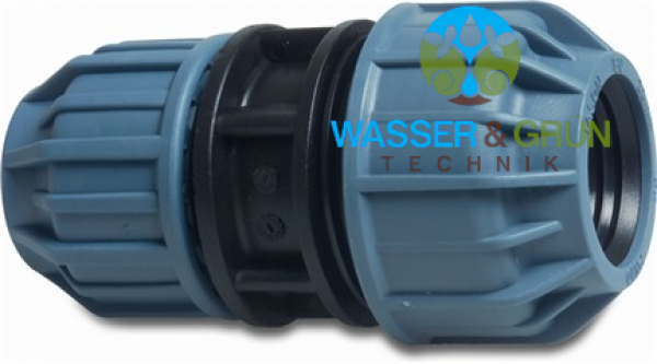 Reduzier Kupplung gerade PE Klemmverschraubung x Klemmverschraubung PN10 Made in EU Nach ...